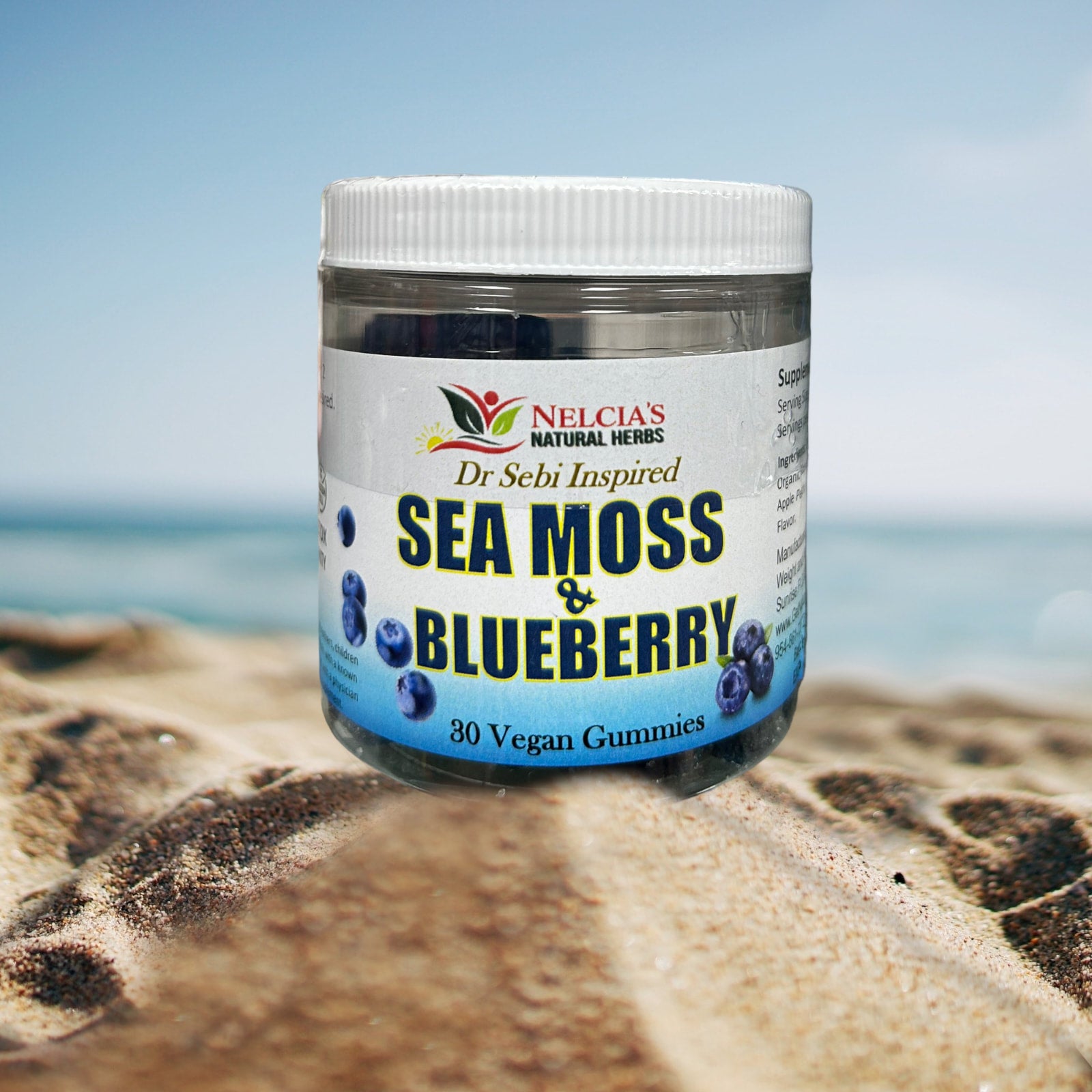 Blueberry Sea Moss Vegan Gummies - 30 Real Blueberry Infused Gummies ...