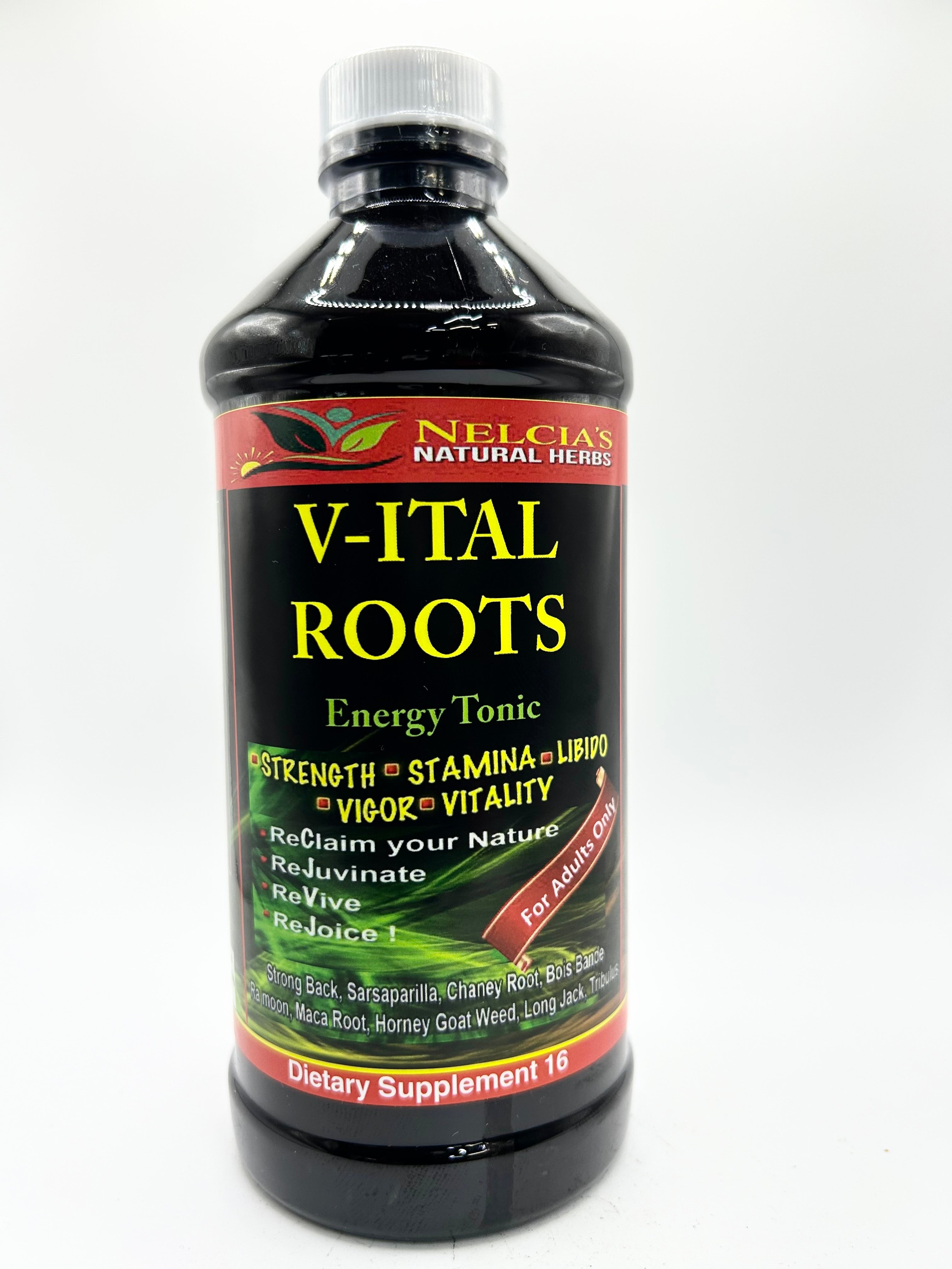 Vital Roots Energy Tonic - 16oz for Strength, Stamina & Libido with ...