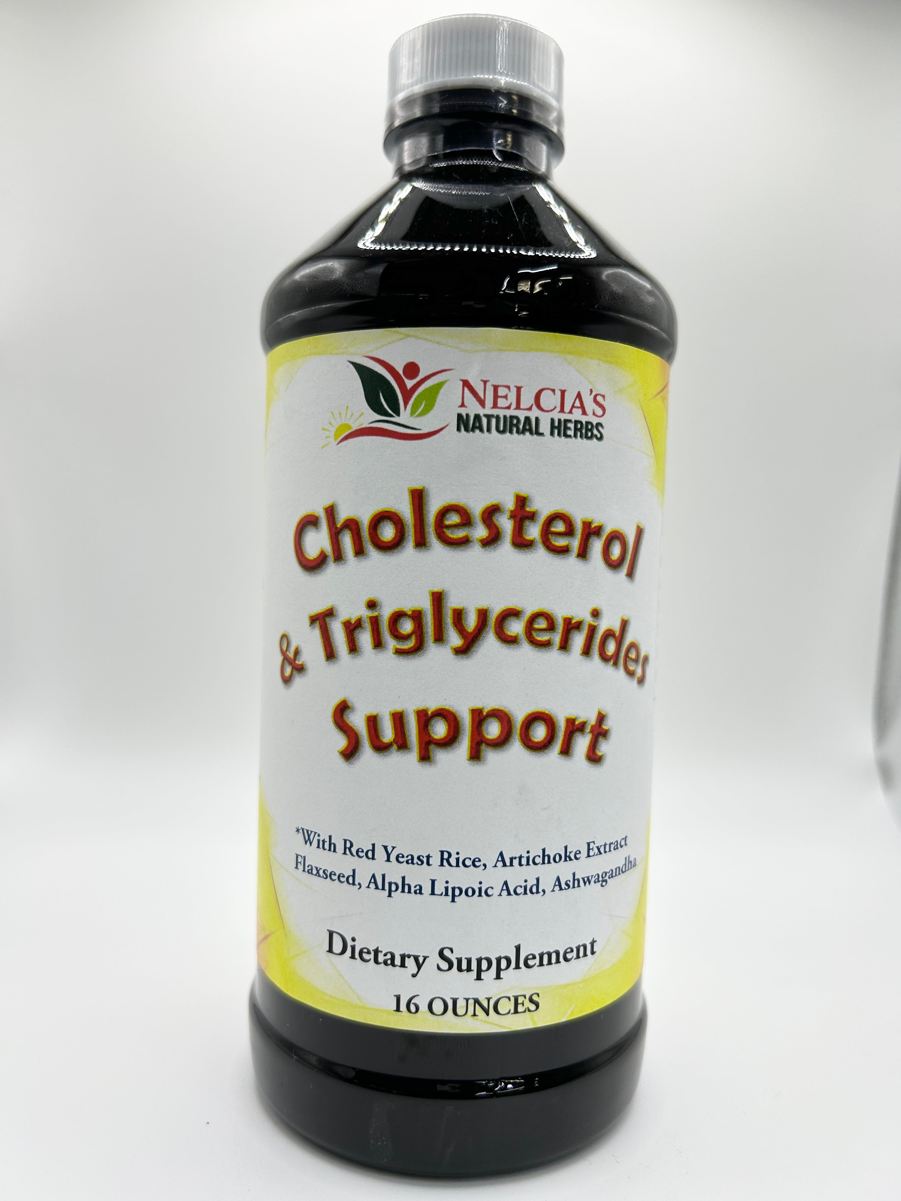 Cholesterol and Triglycerides Support - 16oz | with Red Yeast Rice ...