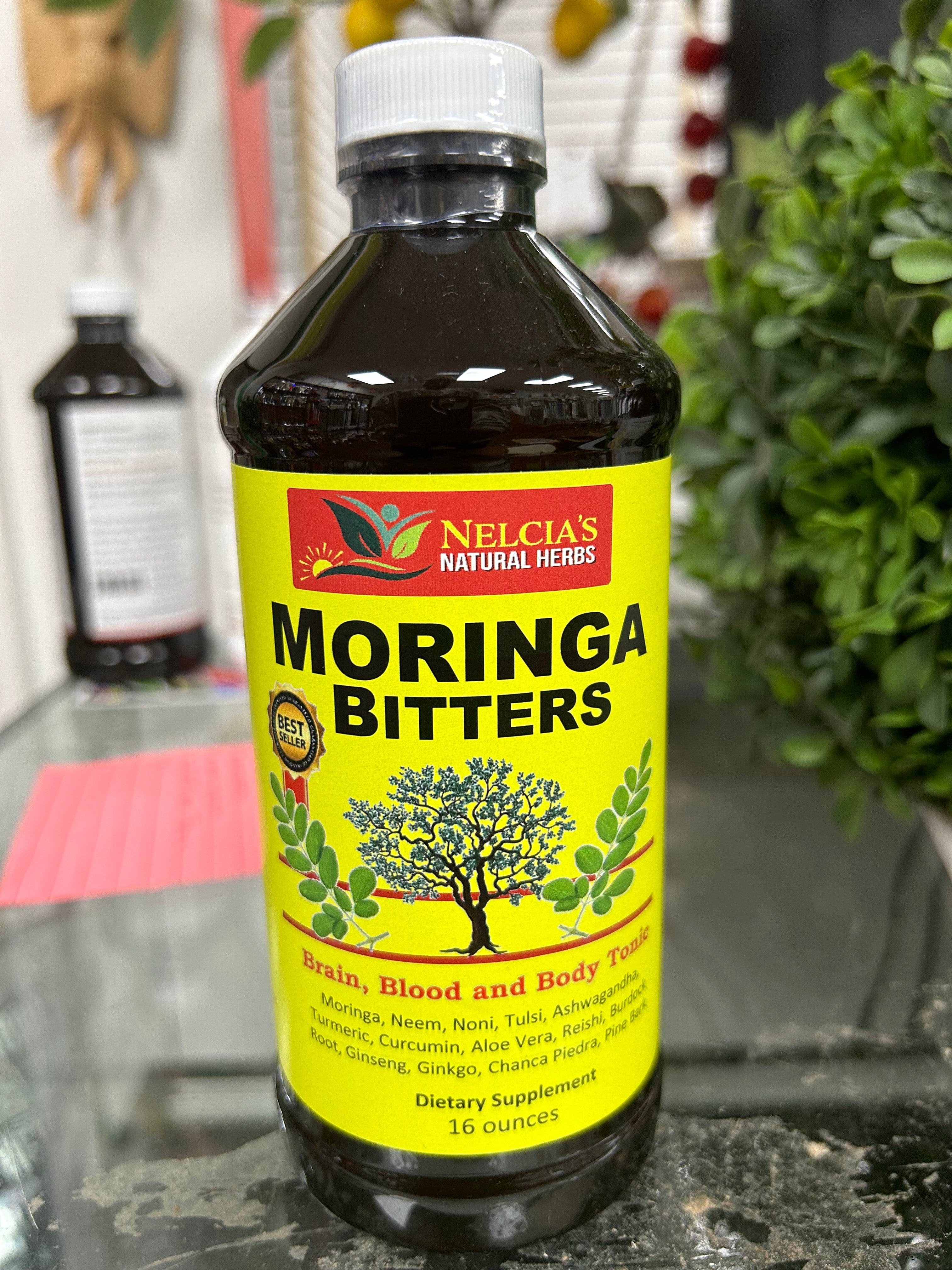 Moringa Bitters 16oz – Brain, Blood & Body Tonic with Moringa, Neem ...