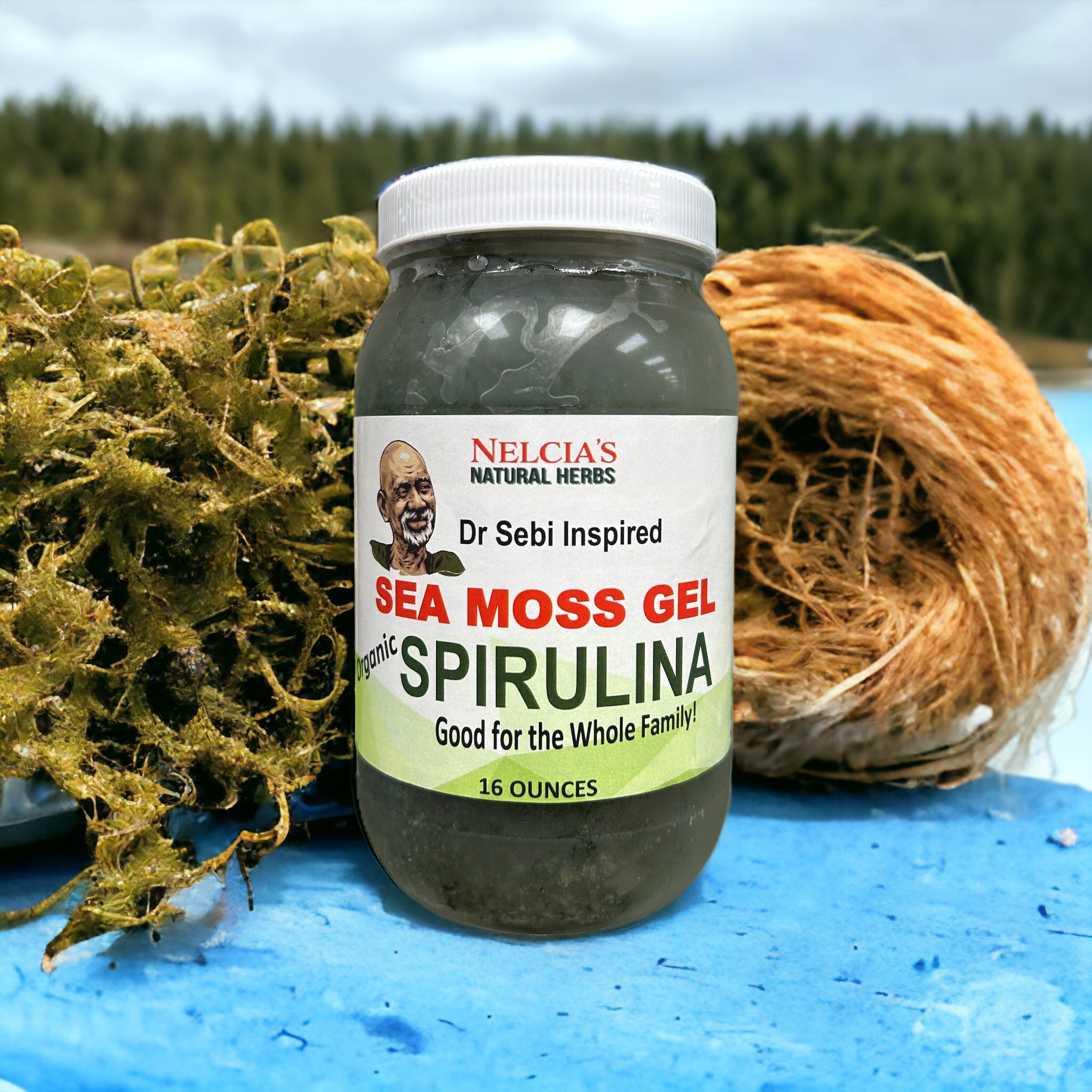Spirulina Sea Moss Gel | Nelcias Natural Herbs