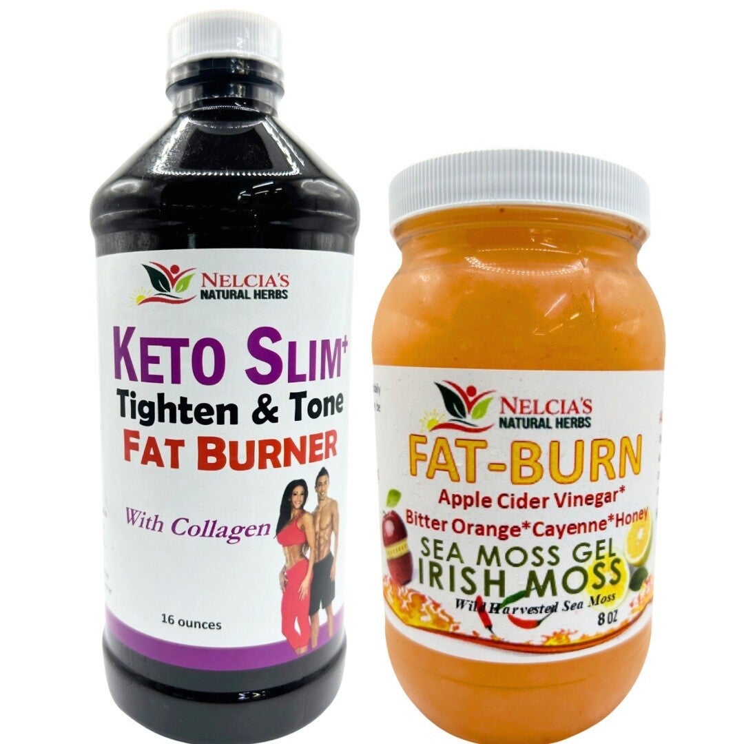 Nelcia's Fat Burn Sea Moss Gel and Keto Slim Tighten and Tone Fat ...