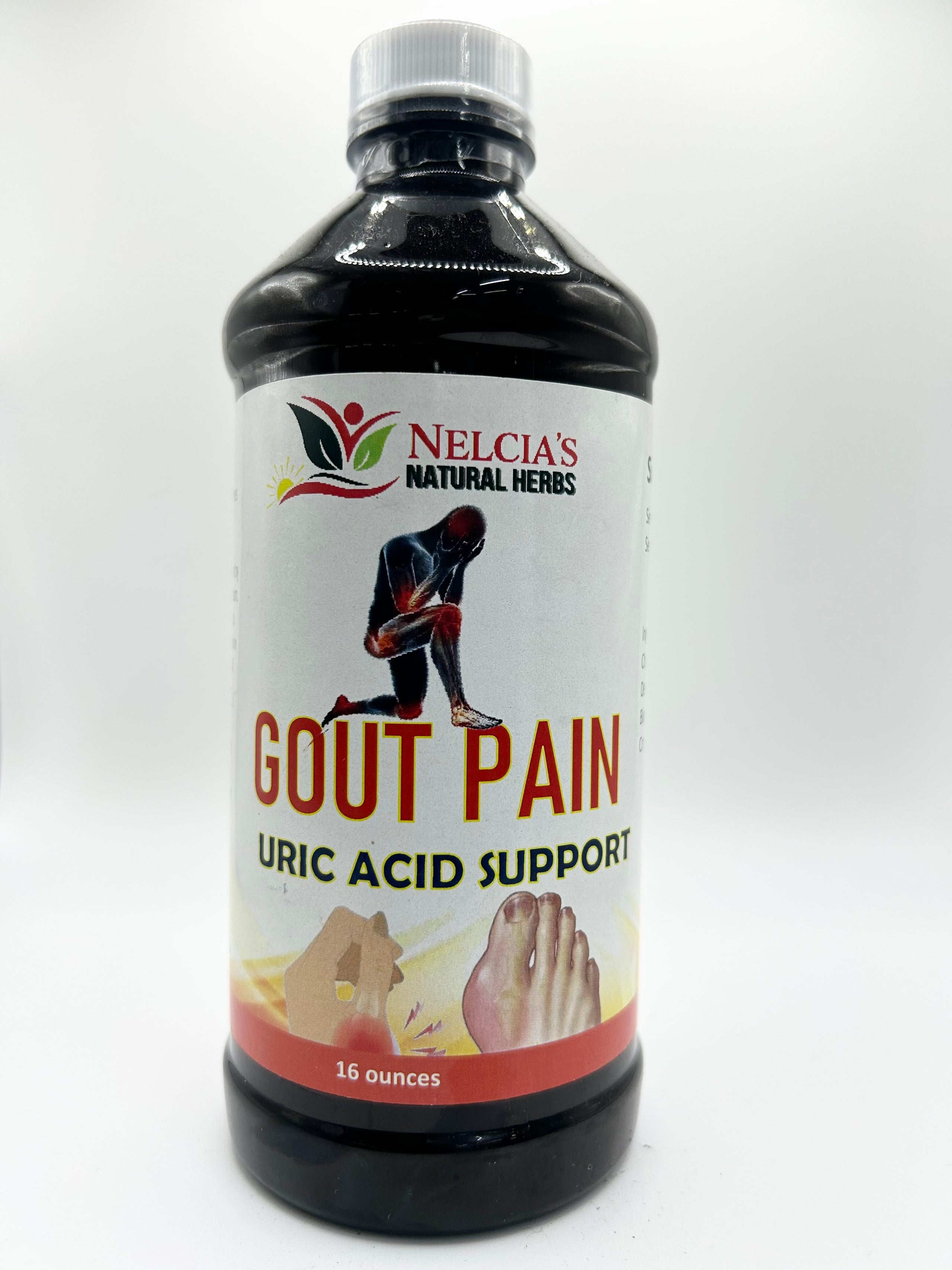 Nelcia's Gout Pain Relief – 16oz | Natural Uric Acid Support with Tart ...