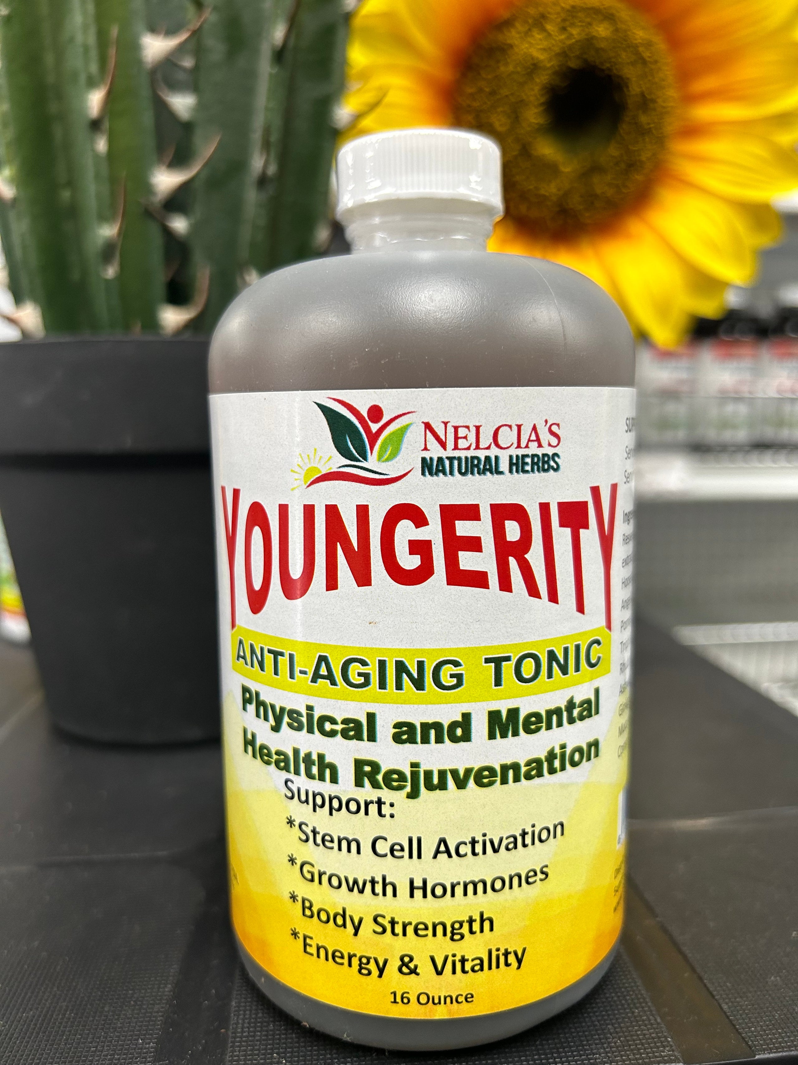 Youngerity Anti-Aging Tonic - 16oz for Physical and Mental Health ...